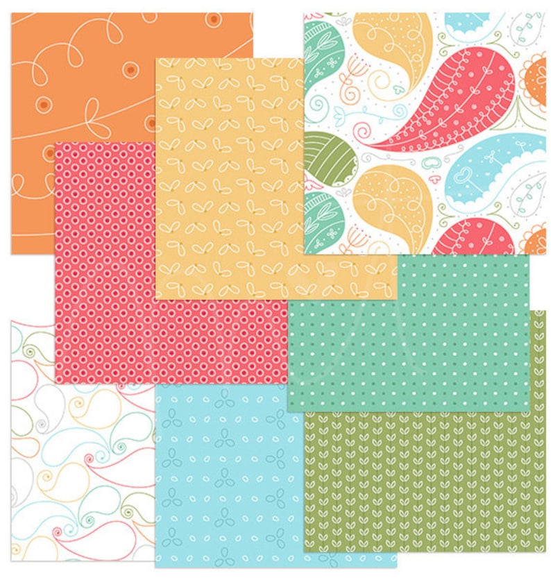 Paisley Me Digital Papers 8 Patterns for Scrapbooking - Etsy