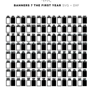 Banners 7 - Baby's First Year 1-12 Months + Weeks Photo Templates 256 ...