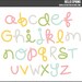 Hello Spring Digital Clipart Clip Art Alphabet Illustrations - Instant ...