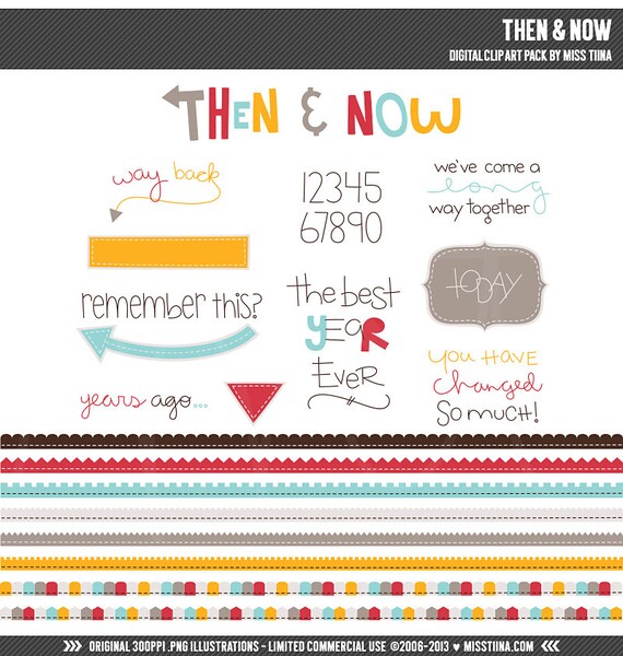 Then And Now Clipart