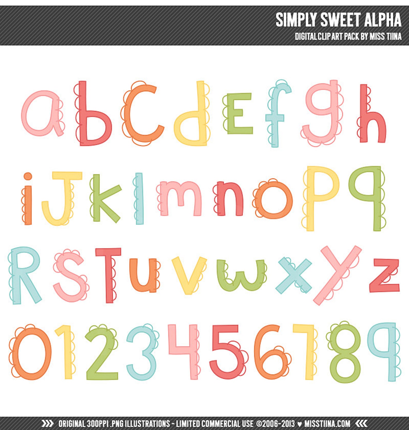Simply Sweet Pastel Rainbow Alphabet Digital Clipart Clip Art - Etsy