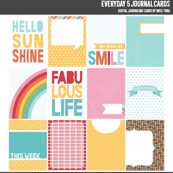 Project Life Cards - Etsy