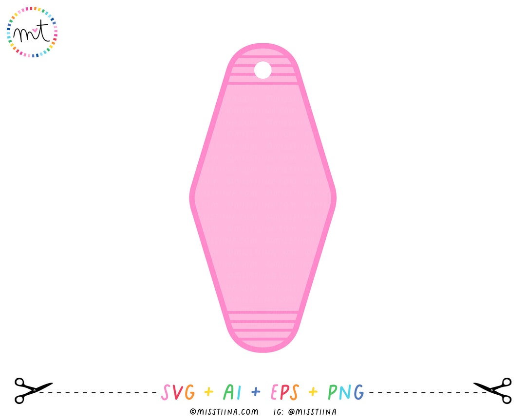 Vintage Motel Key Tag SVG Digital Die Cutting Files, Silhouette, Cricut ...