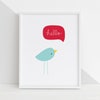 Quirky Birds DIY Digital Wall Art Prints Printables - Baby Kids Nursery ...