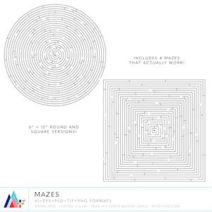 Mazes Digital Clipart Clip Art Illustrations - Instant Download ...