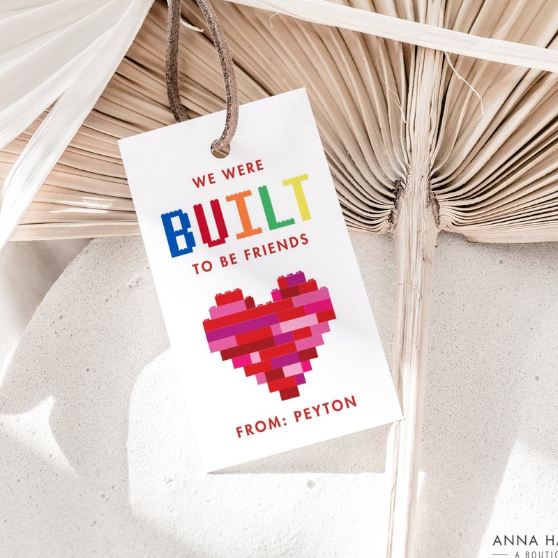 Building Block Valentine - Etsy