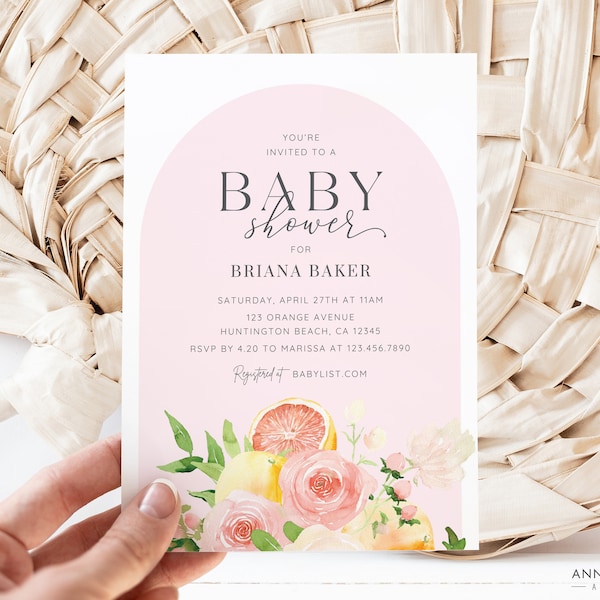 Citrus Baby Shower - Etsy