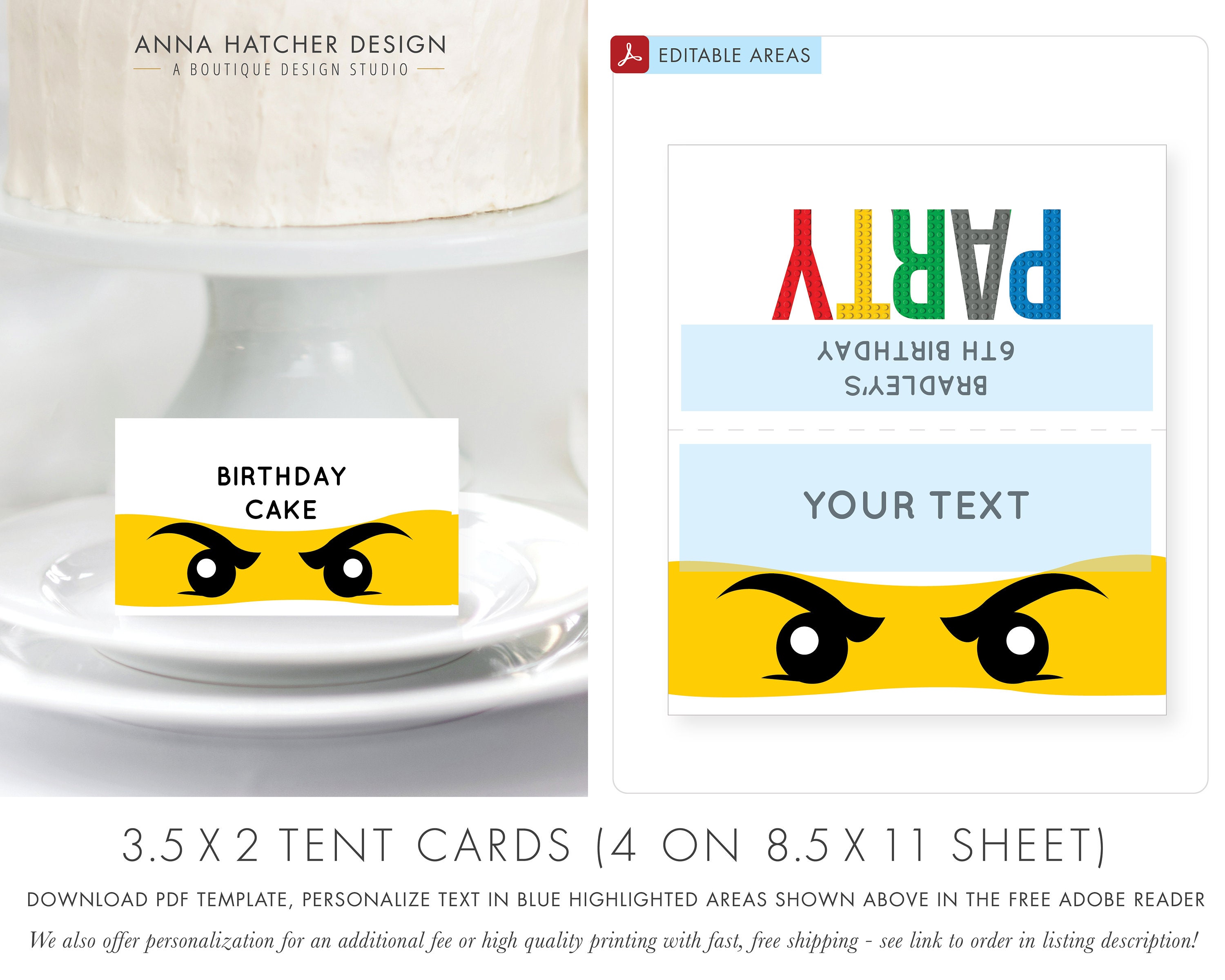 Ninjago Cake Plates