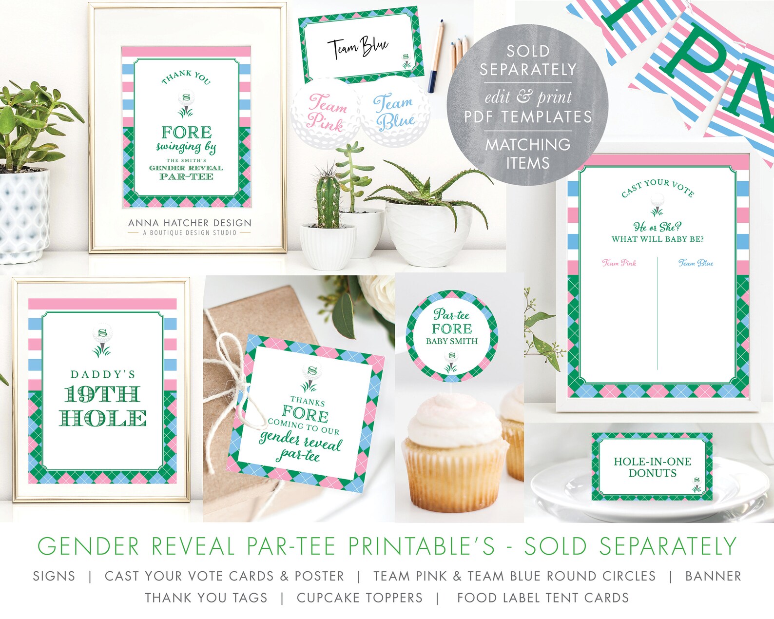 Golf Gender Reveal Par-tee Invitation Golf Theme Party - Etsy