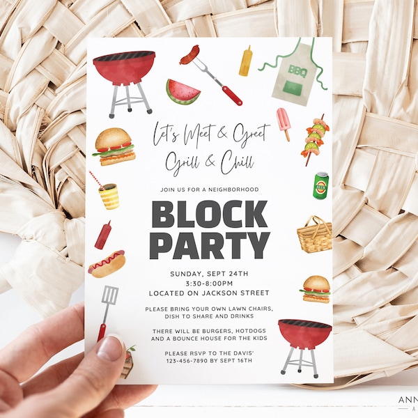 Cookout Invitation - Etsy