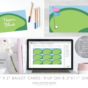 Golf Gender Reveal Par-tee Printable's, DIY Edit PDF Signs, Banner ...