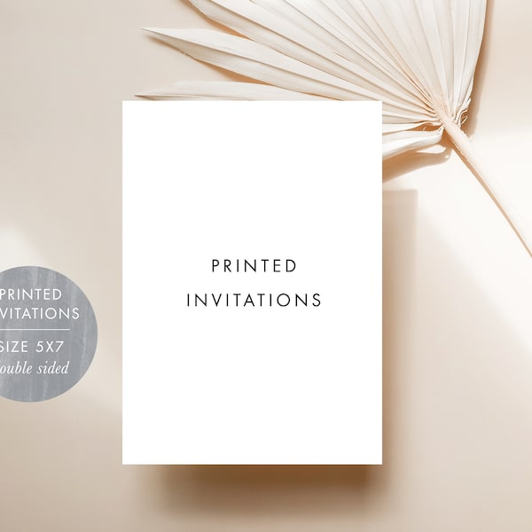 Linen Invitation - Etsy