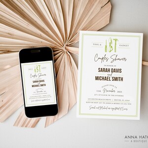 Tool Couples Wedding Shower Invitation, Tool and Gadget, Tool and ...