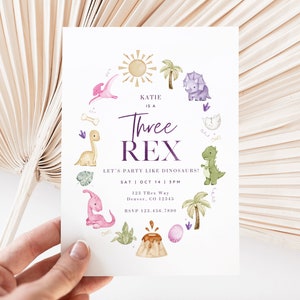 Three Rex Party - Etsy