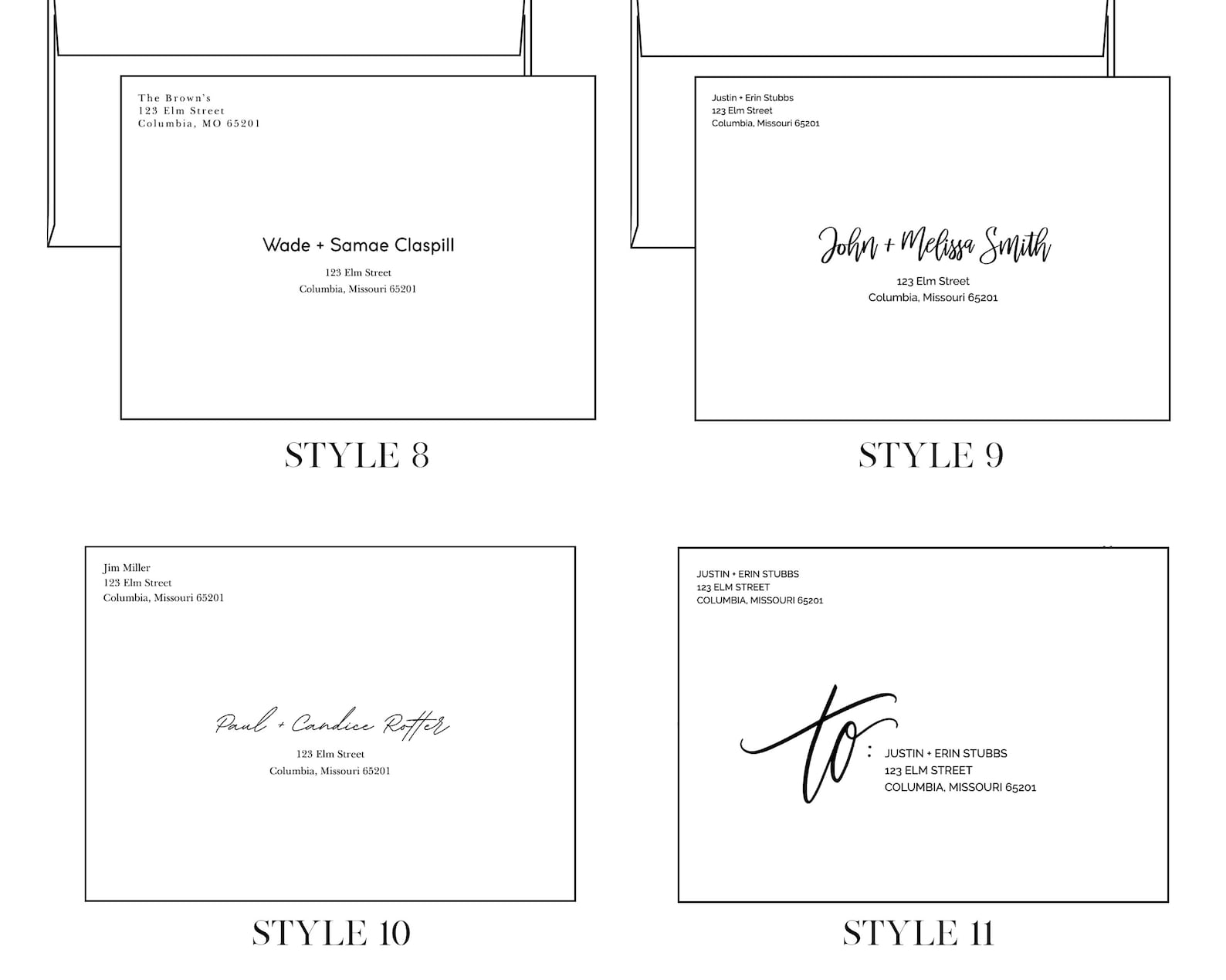 Add on Envelope Printing, A7 and A2 Size, Recipient Addresses And/or ...