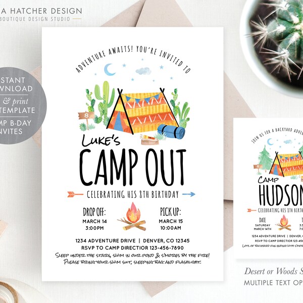 Backyard Campout - Etsy