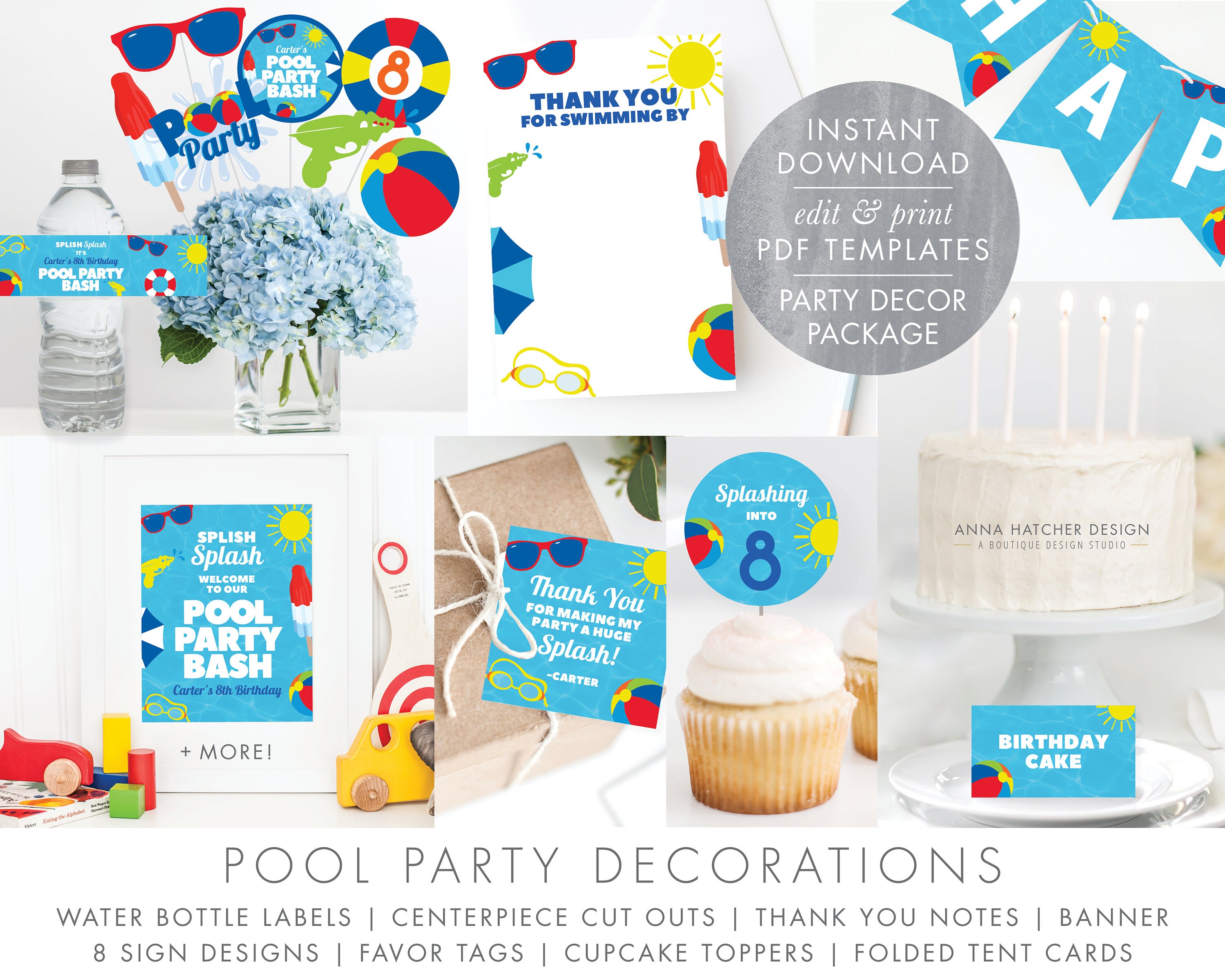 Diy Pool Party Decorations