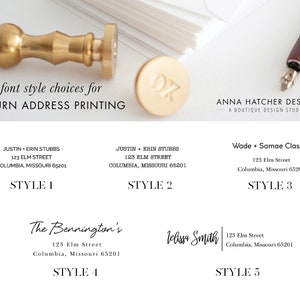 Printed Envelopes With Return Address, Recipient Addresses, A7, A2, 4x6 ...