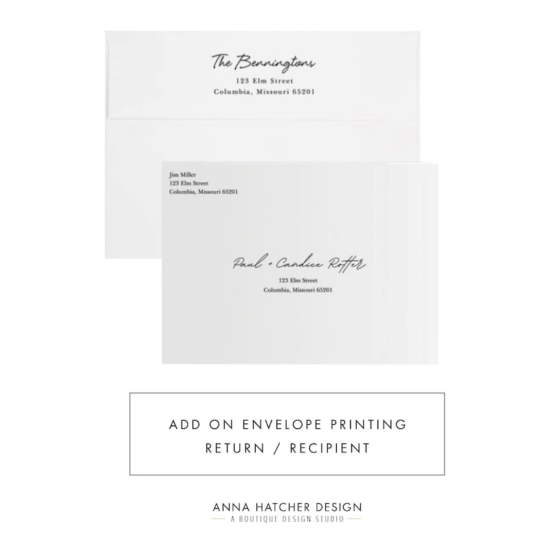Envelope Printing - Etsy