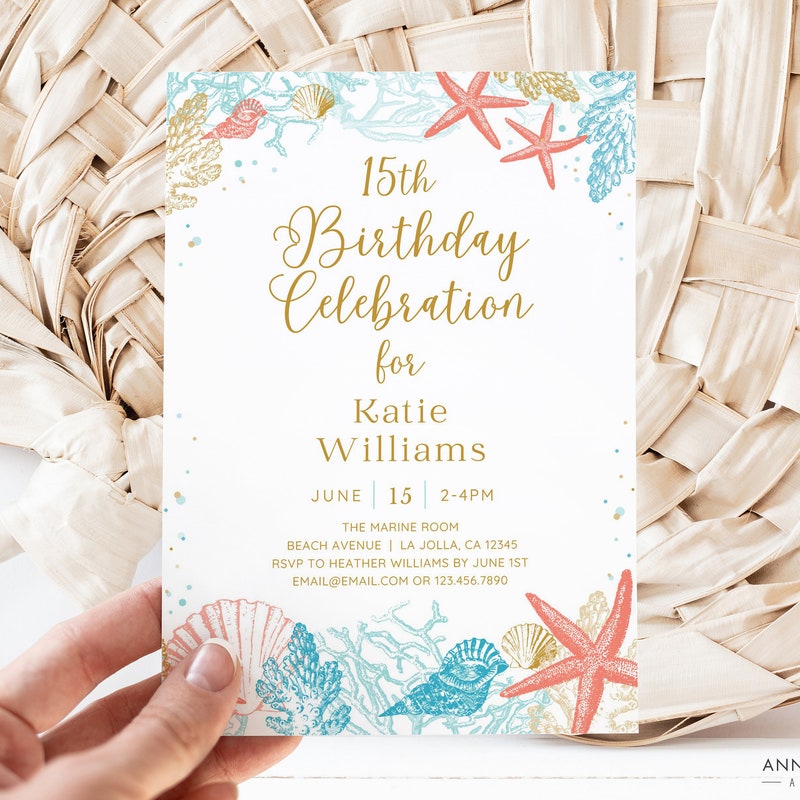 Beach Invitation - Etsy