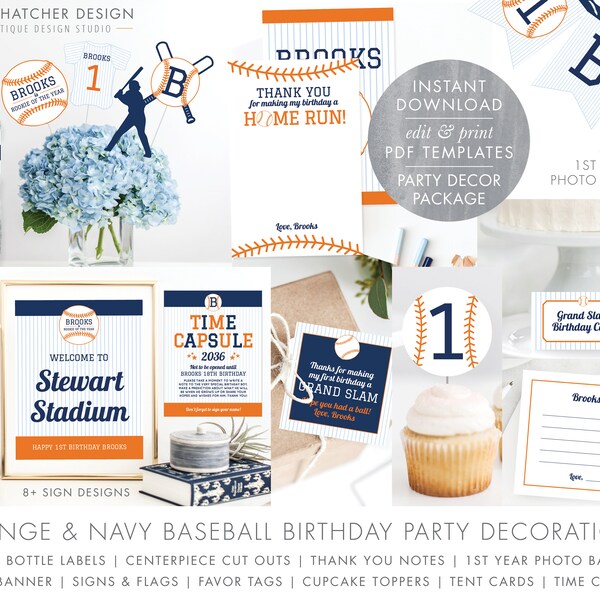 Orange Birthday Decorations - Etsy