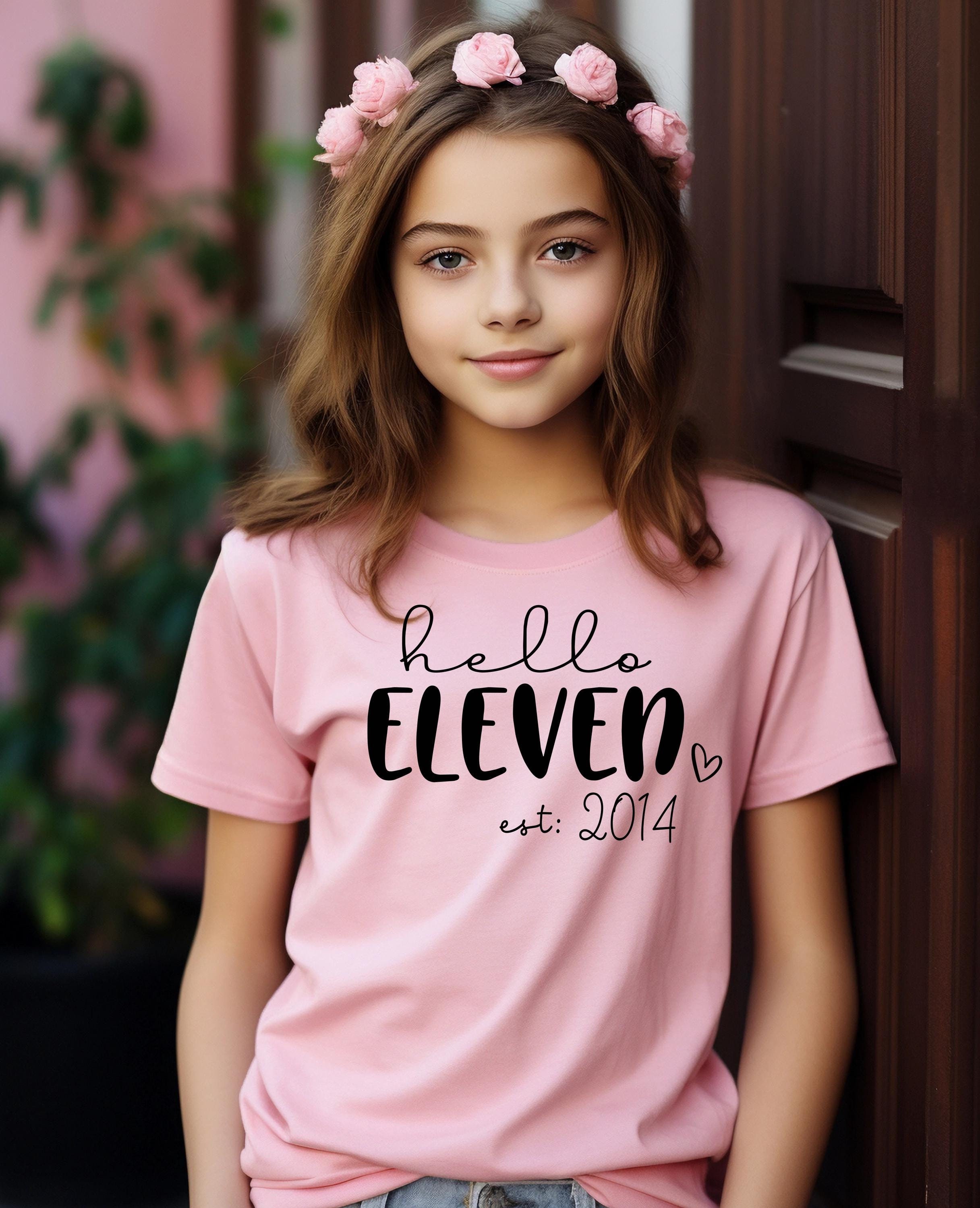 11 Year Old Birthday, Turning 11 Gift, Hello Eleven Est 2014 Youth ...