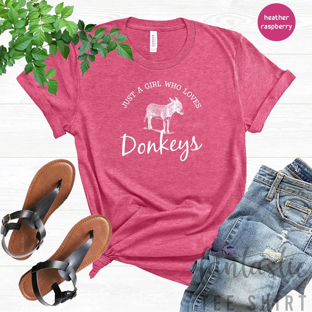 Donkey Shirt, Animal T-shirt, Donkey Lover Gift, Pet Donkey Shirt, Mule ...