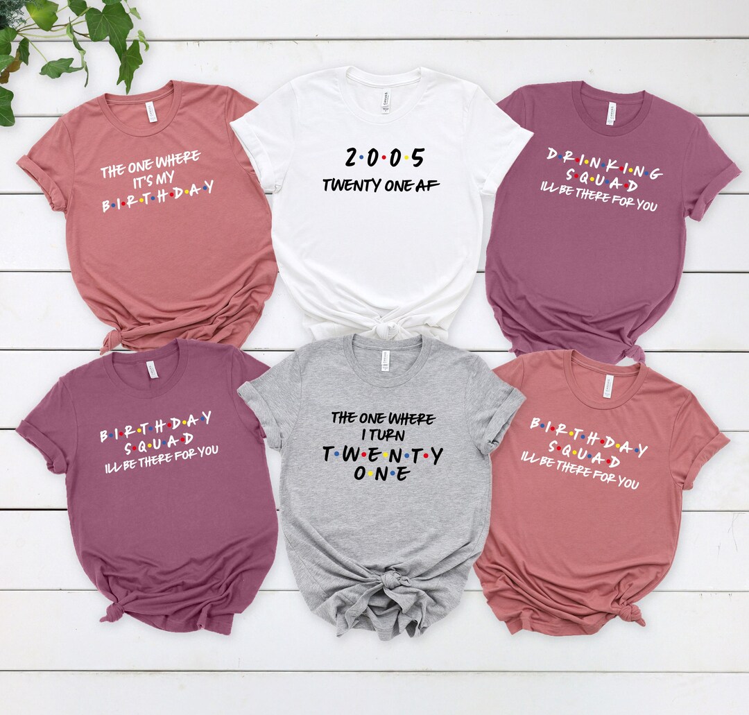 21st Birthday Team Shirt, Birthday Party Shirt, 21st Birthday Gift, the ...