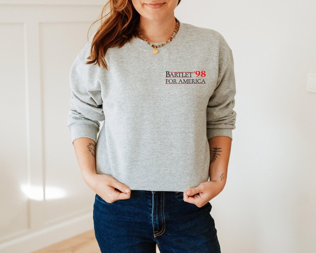 Minimalist West Wing Bartlet for America 1998 Sweatshirt, Pocket USA ...