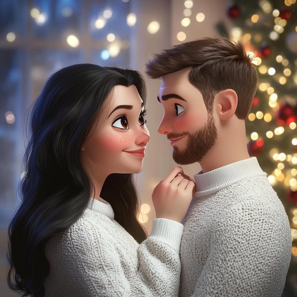 Valentine’s Day Animated Couple Portrait | Custom Cartoon & GIF in 48 ...