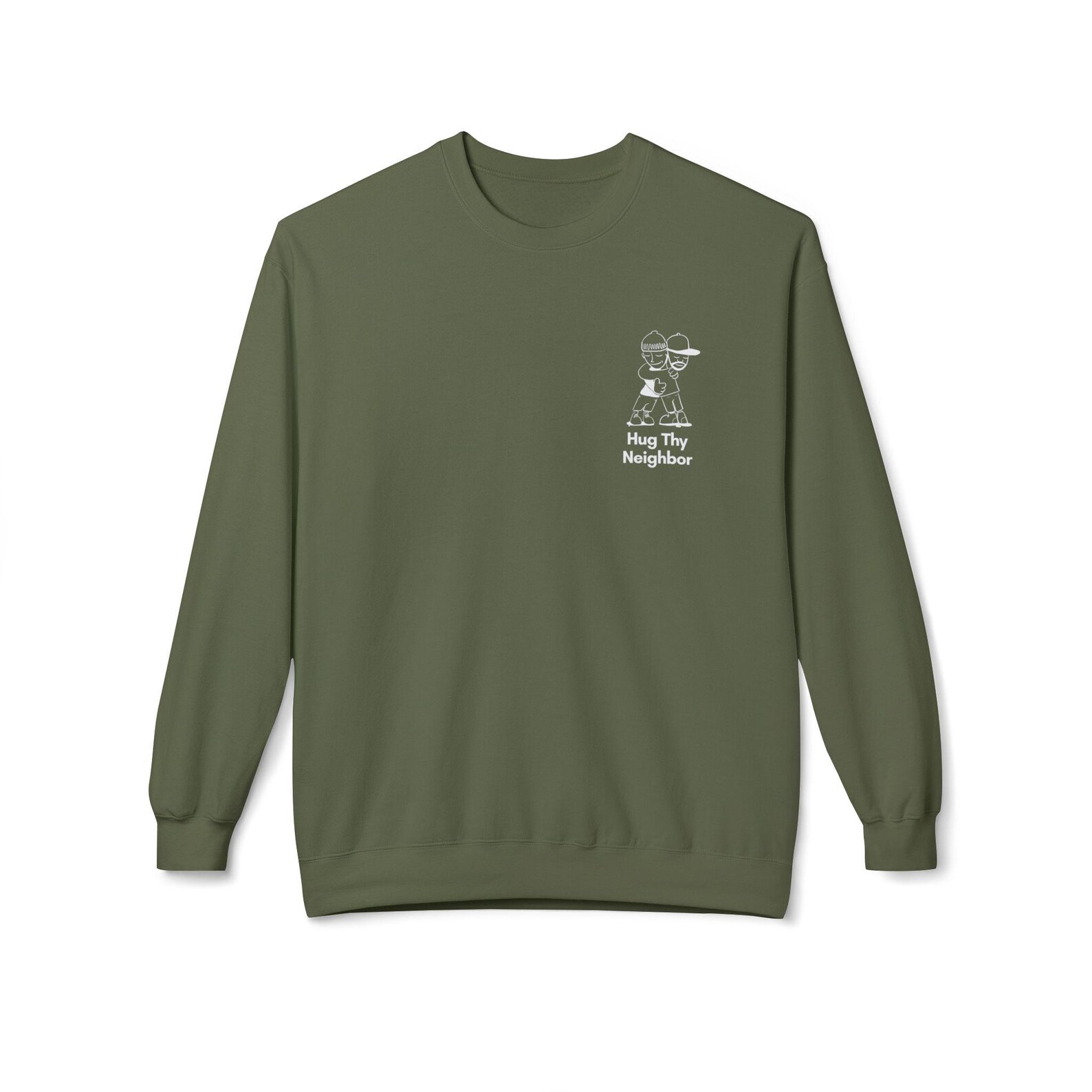 Hug Thy Neighbor Crewneck Sweatshirt, Love Thy Neighbor, Friendship ...