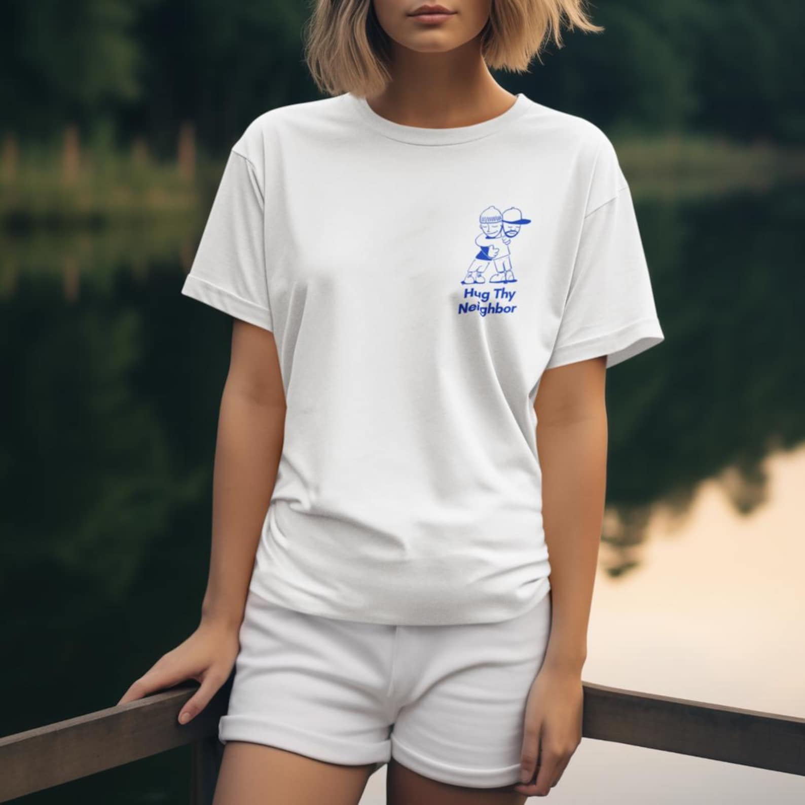 Hug Thy Neighbor T-shirt, Love Thy Neighbor, Positive Vibes T-shirt ...