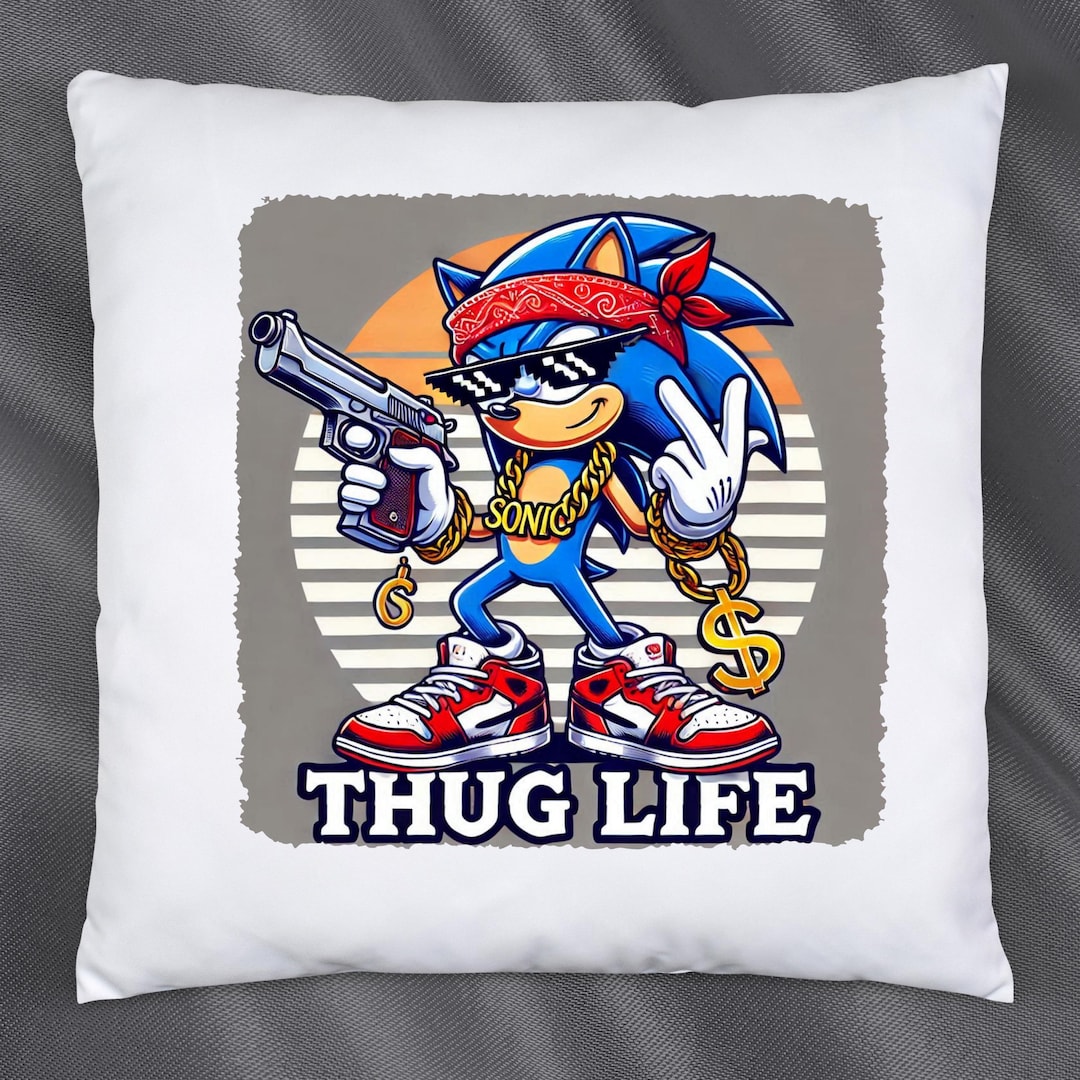 Sonic Thug Life,png,gangsta,guns,cartoon,street Style - Etsy