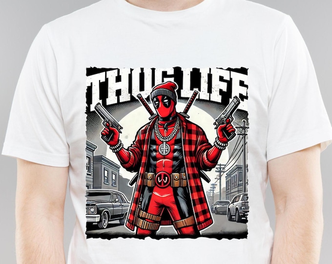 Stitch Thug Life PNG: Graffiti Cartoon Shirt Template (digital Download ...