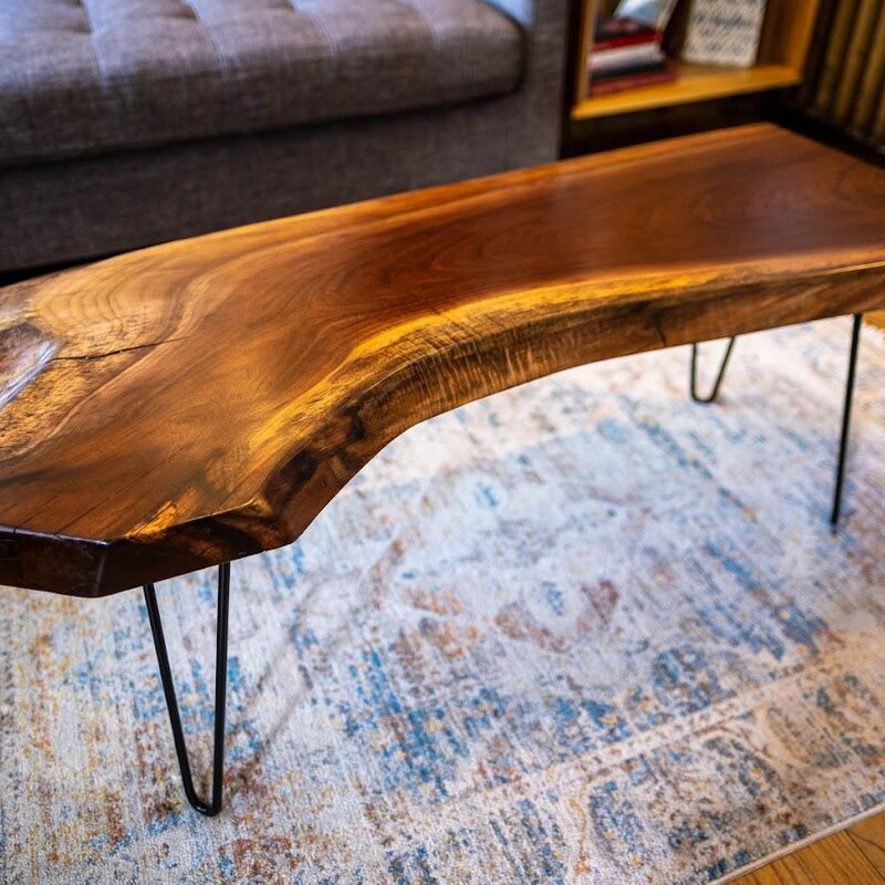 Raw Wood Coffee Table - Etsy