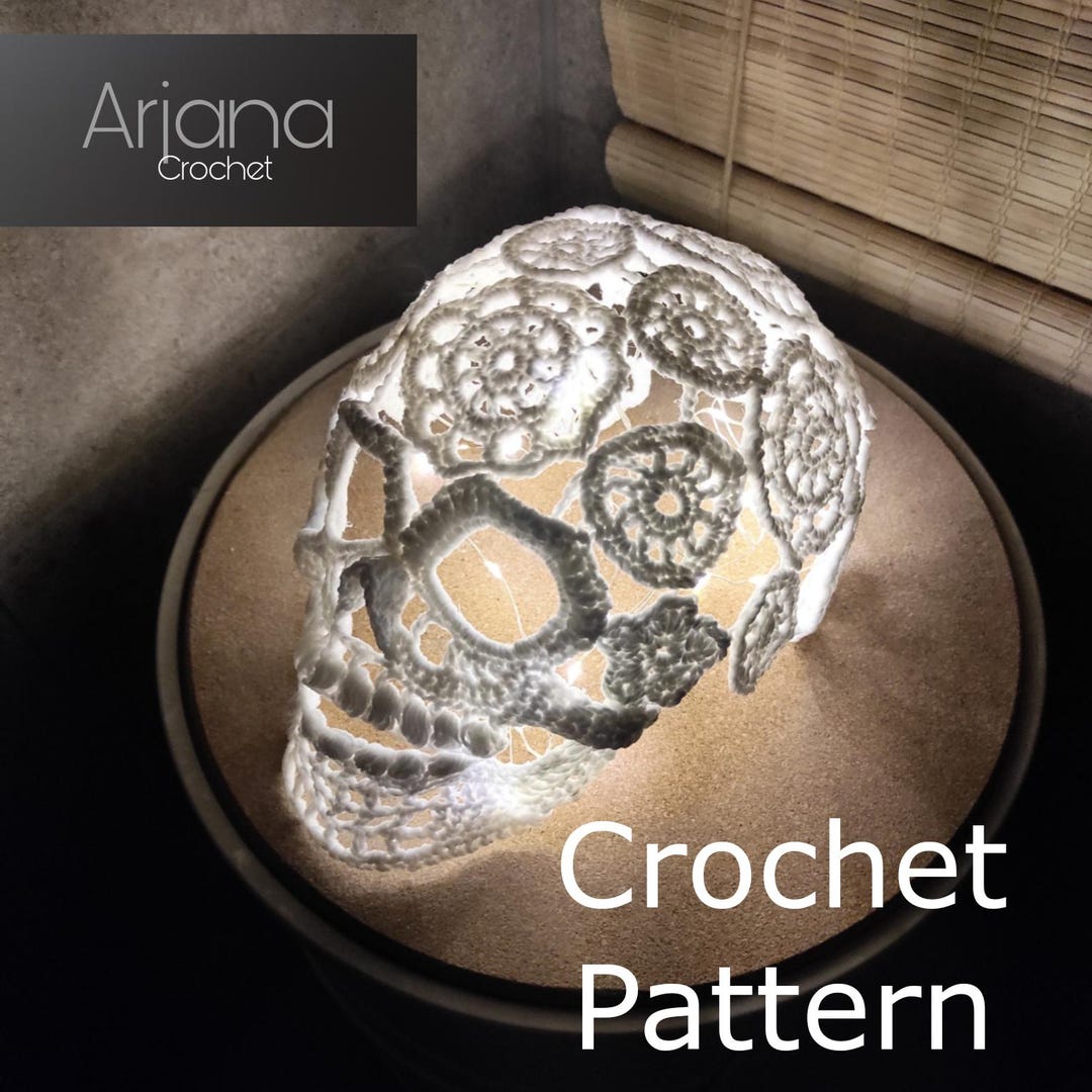Crochet Skull Pattern, Brita, Size L - Etsy