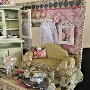 Miniature Shabby English Tea Sitting Room - Etsy