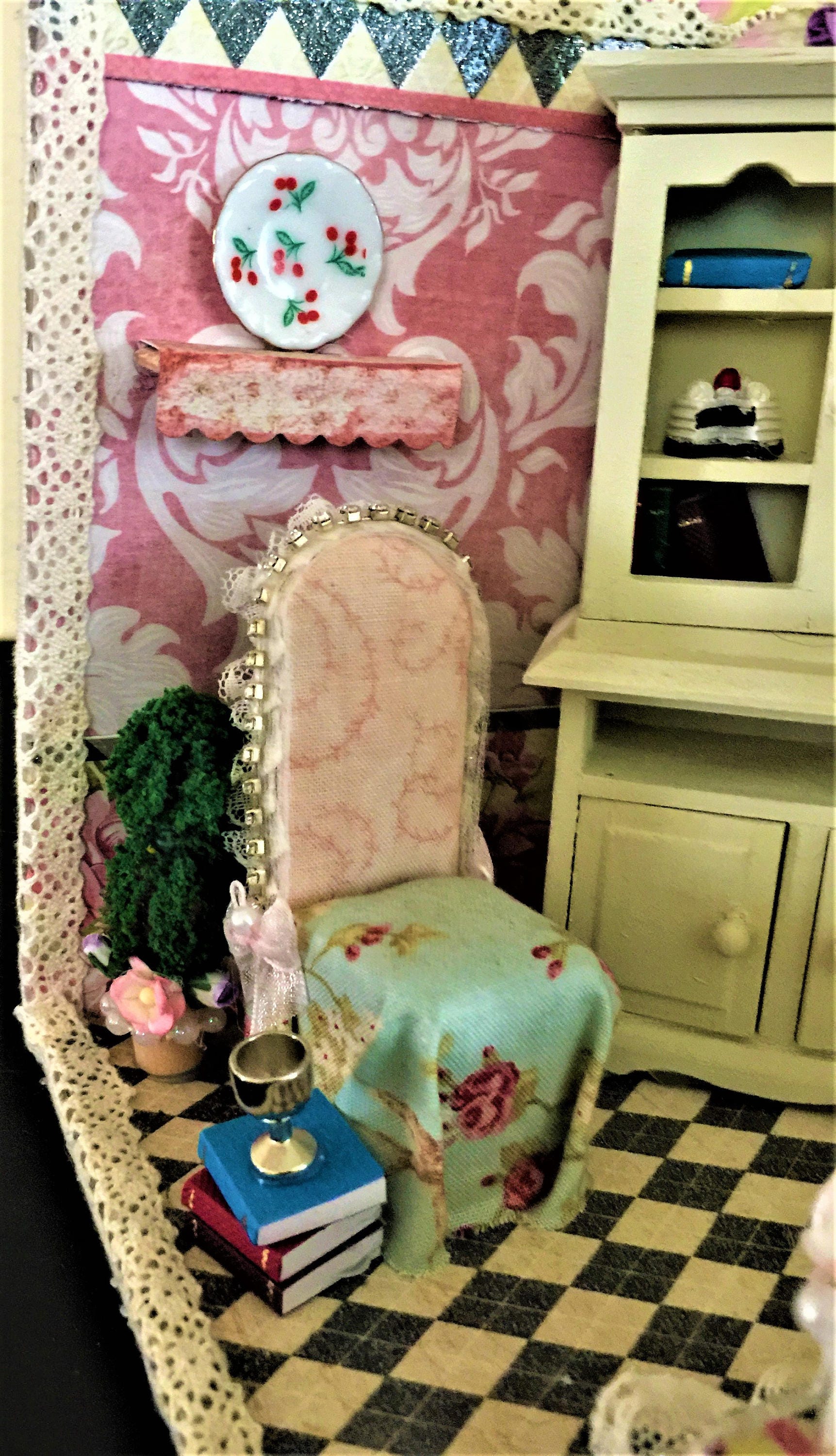 Miniature Shabby English Tea Sitting Room - Etsy