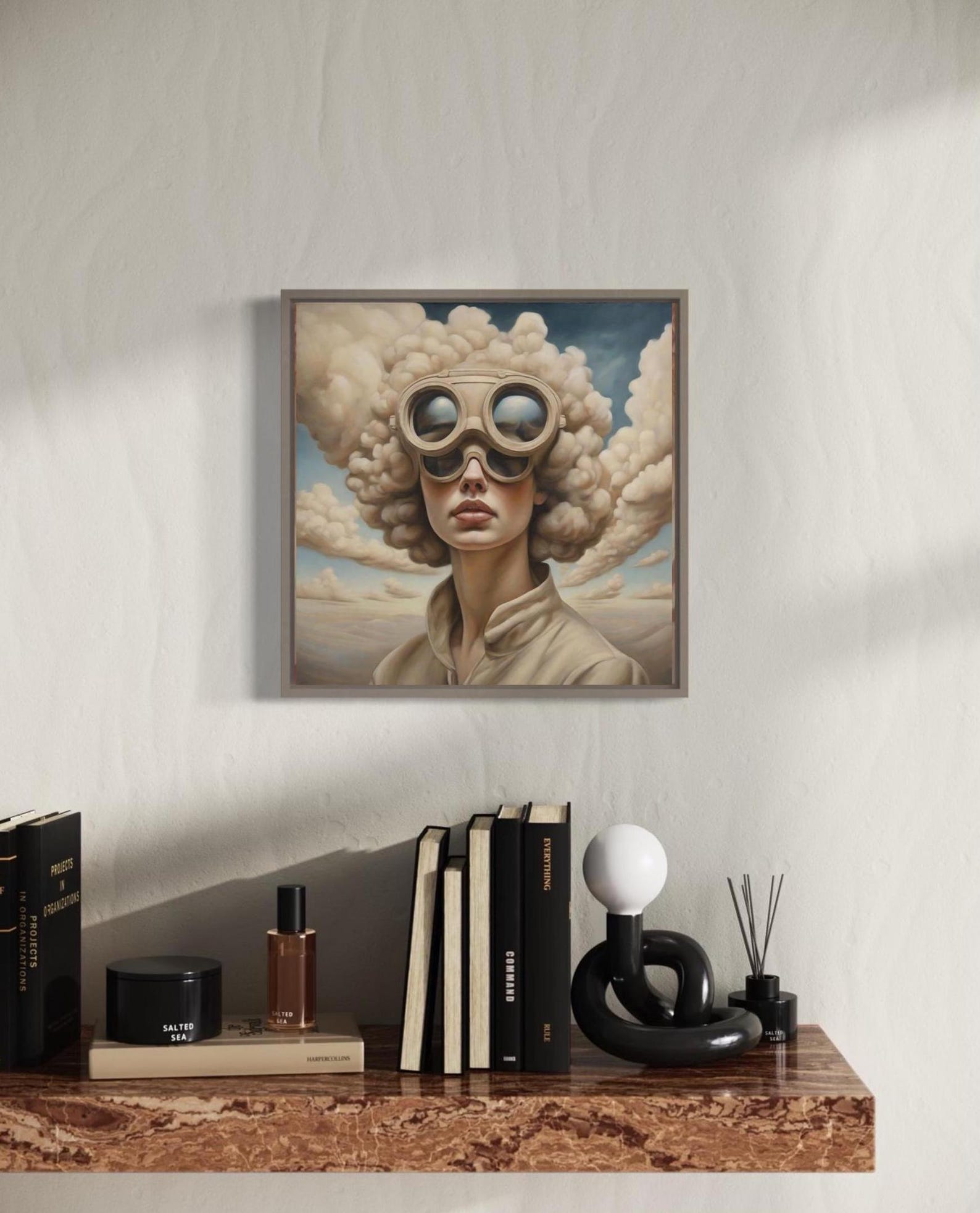 Stunning Female Pilot Oil Painting Portrait Inspired by 'the Aviator ...