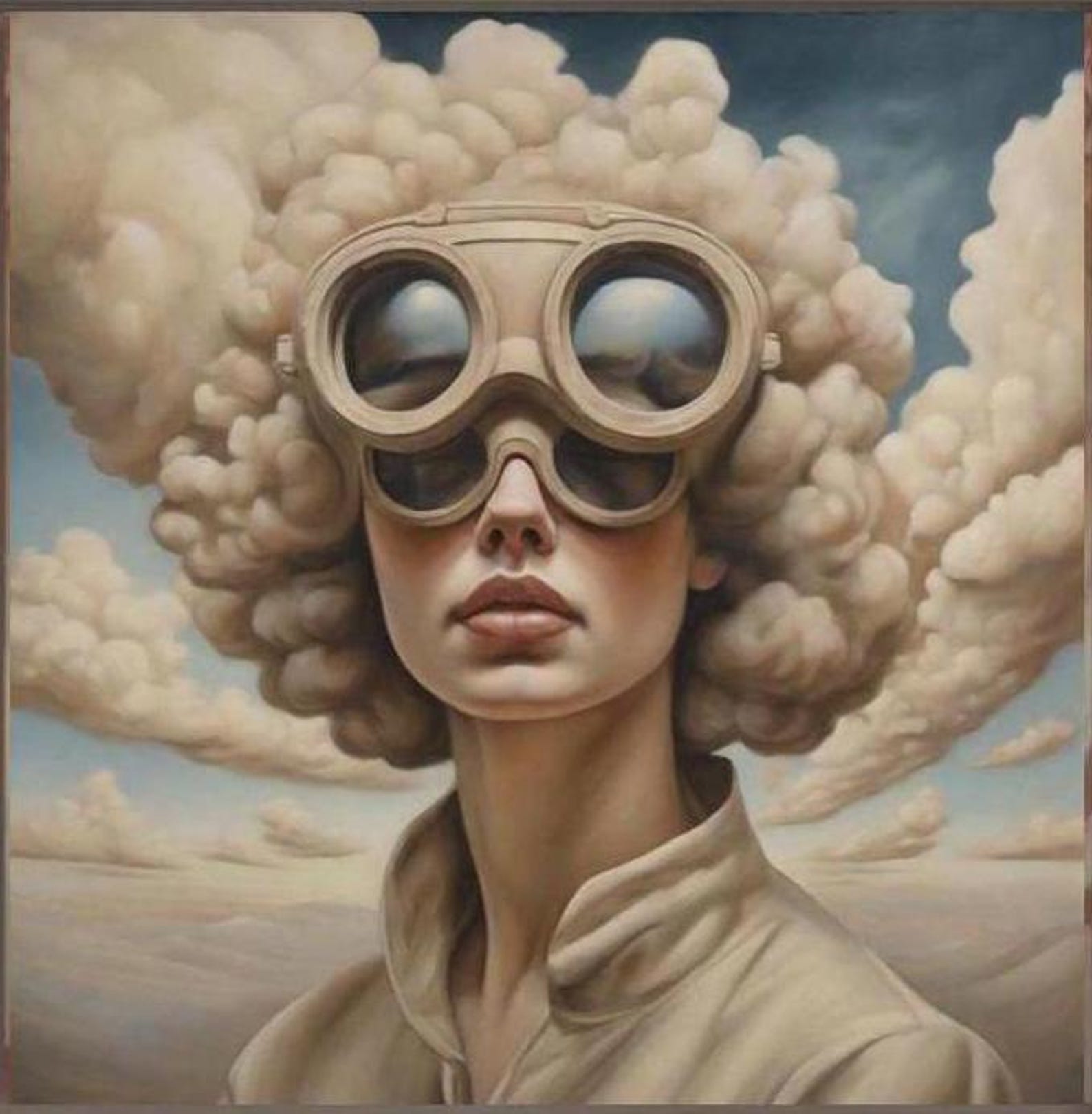 Stunning Female Pilot Oil Painting Portrait Inspired by 'the Aviator ...
