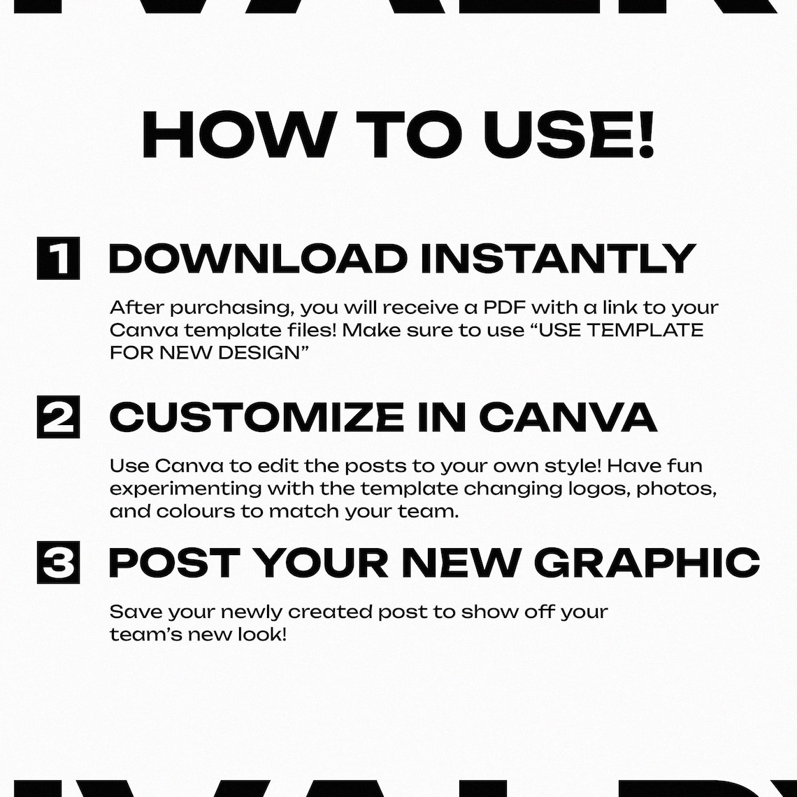 Committed Athlete Canva Template | Editable Committed Graphics for ...