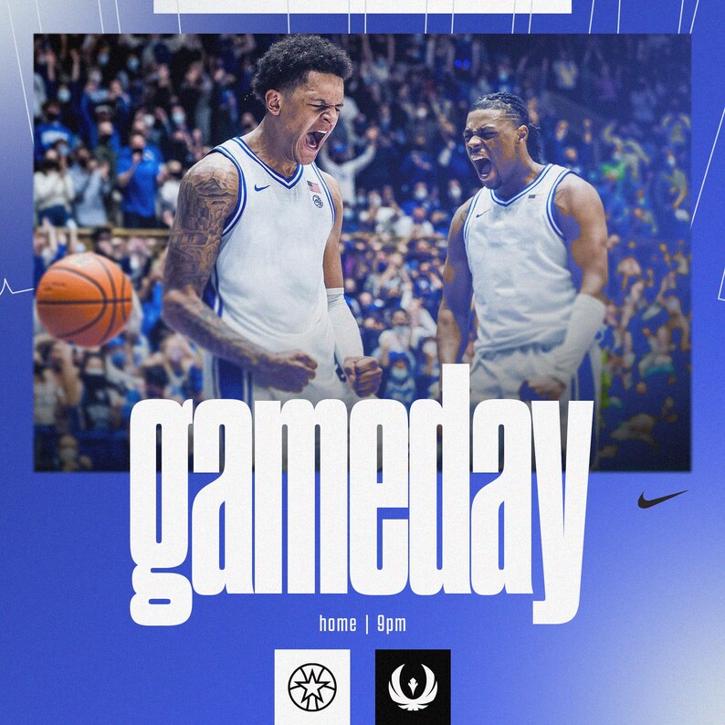 Gameday Sports Team Canva Template | Editable Gameday Graphics for ...