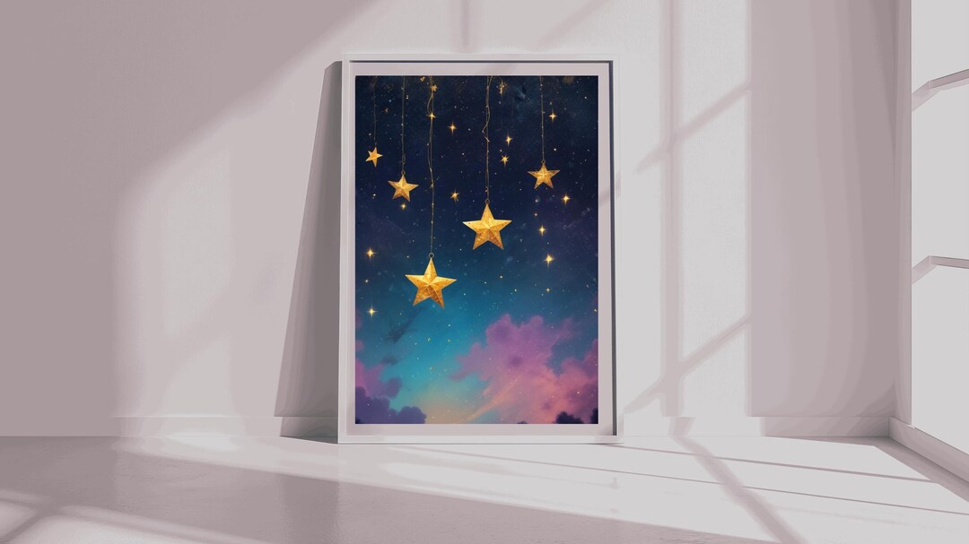 Starlit Dreams Kids Poster - Etsy