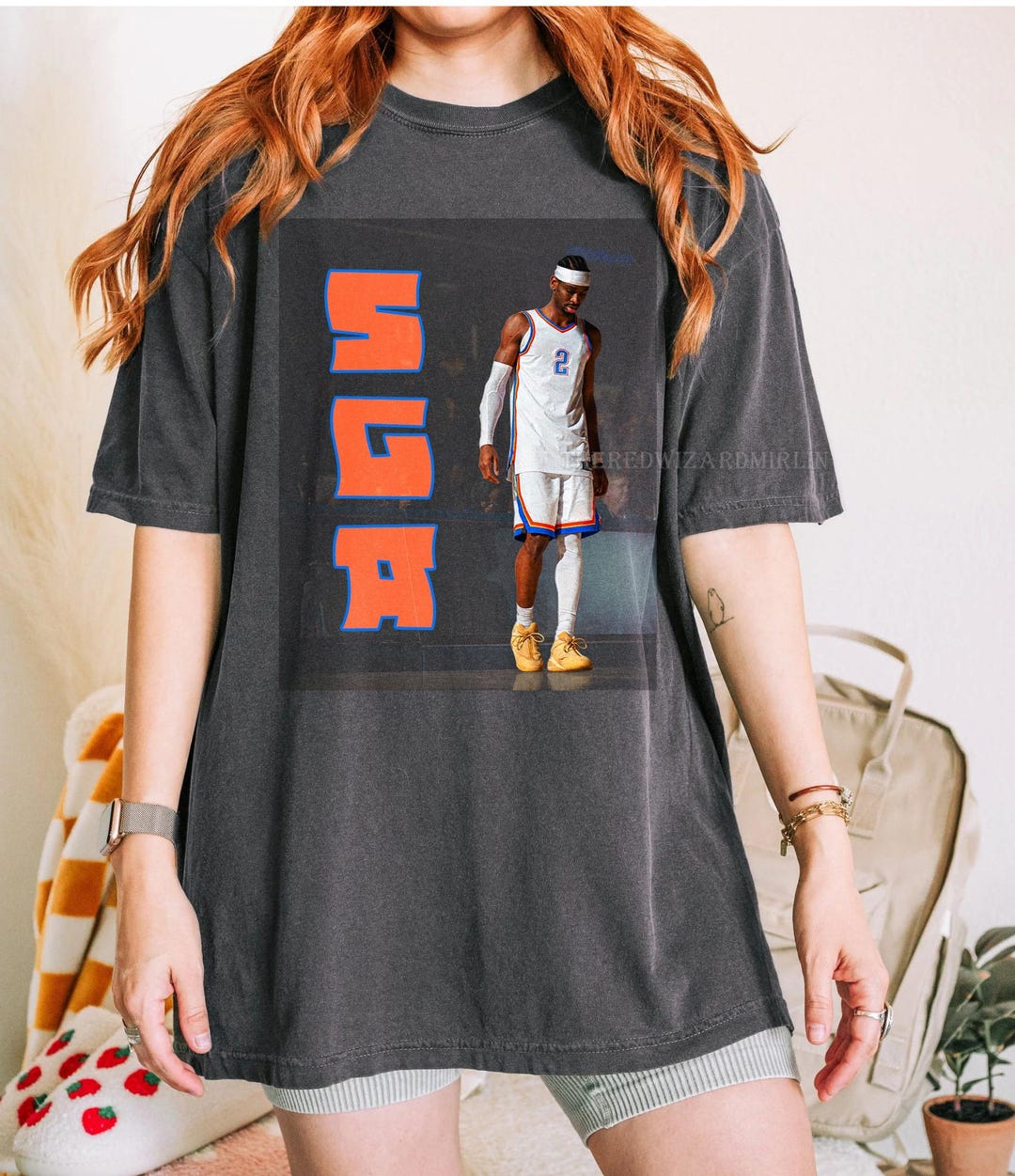 Shai Gilgeous Alexander Comfort Colors Shirt, SGA Basketball Graphic ...