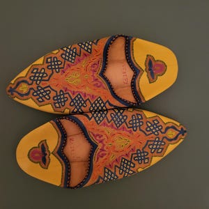 Berber Babouches ,leather Babouches , Handcrafted, Woman's Babouche ...