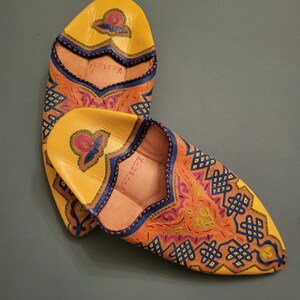 Berber Babouches ,leather Babouches , Handcrafted, Woman's Babouche ...