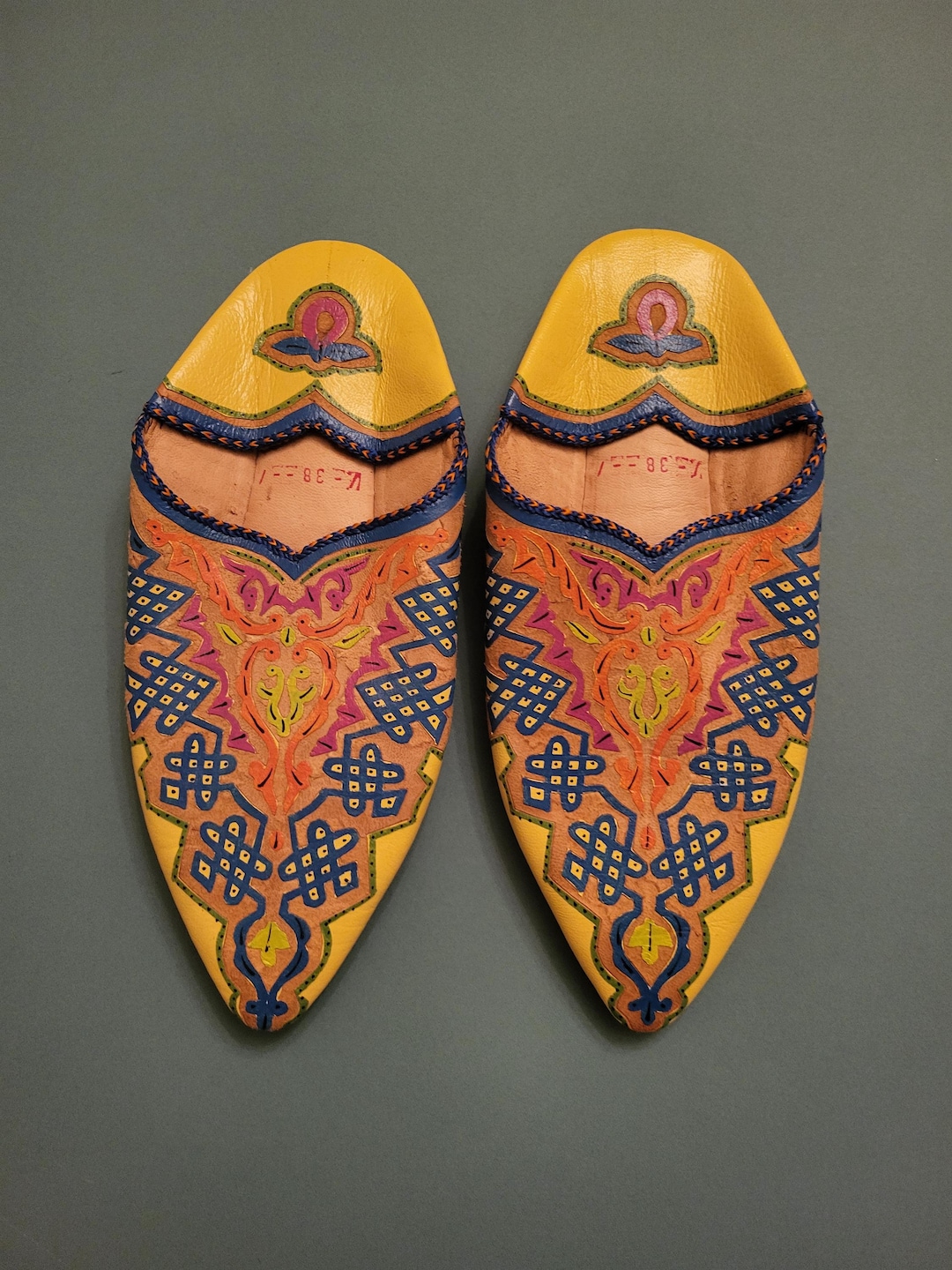 Berber Babouches ,leather Babouches , Handcrafted, Woman's Babouche ...