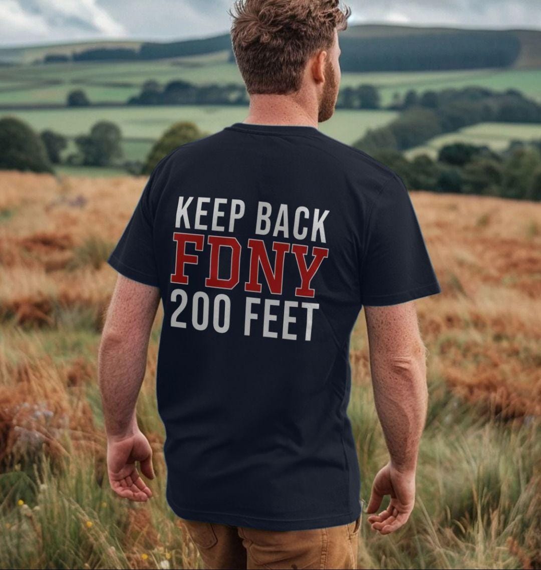 Fdny Keep Back 200 Feet Tshirt - Etsy