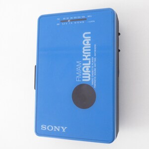 Vintage Blue Sony WM-BF22 Walkman FM/AM Radio Cassette Player. Portable ...