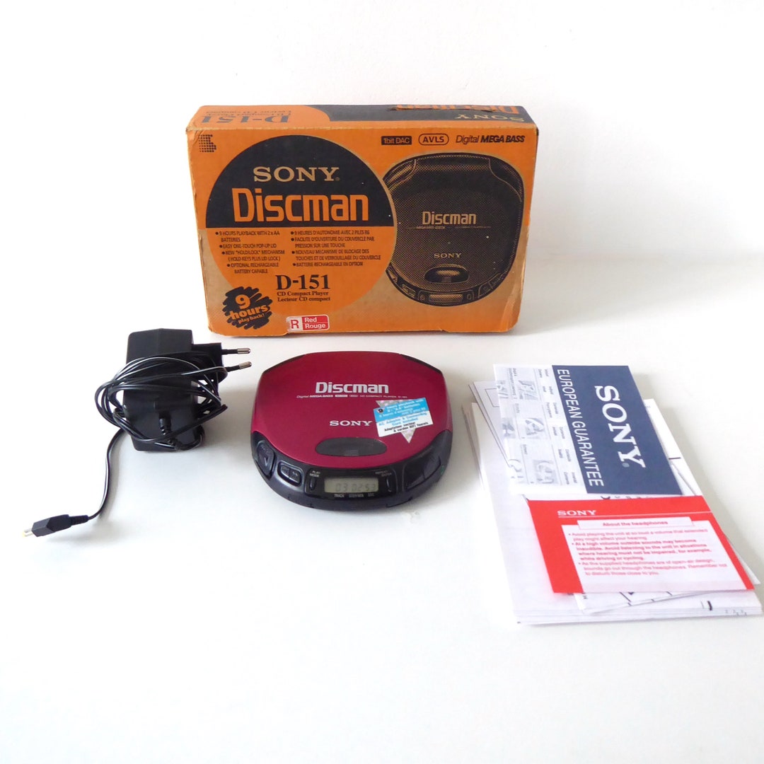 Sony D-151 Discman CD Walkman With Original Box, Mega Bass, Cd Compact ...